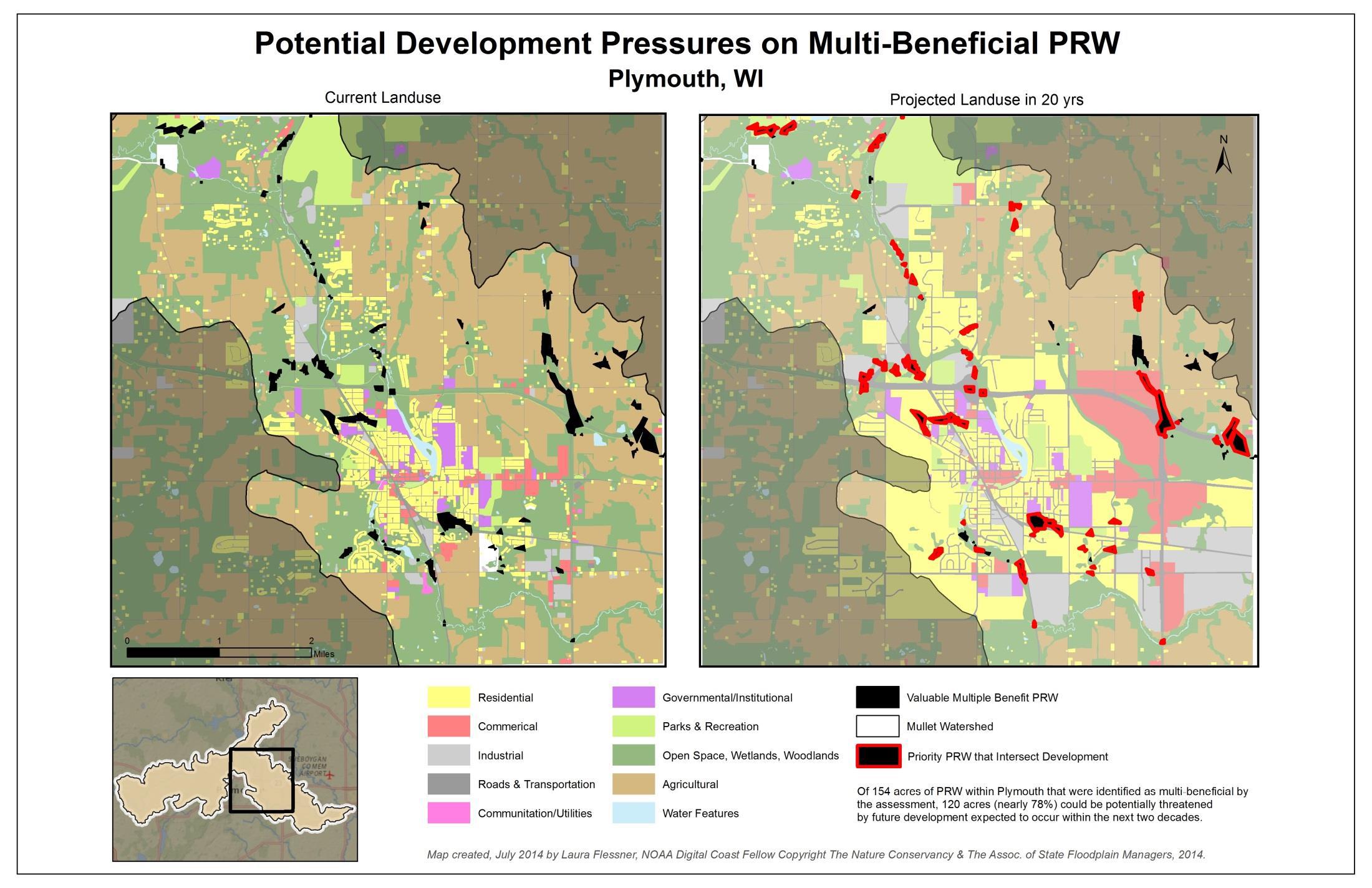 figure 9 map of potential development pressures on prioritized prws pdf